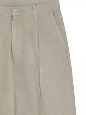 NINE:INTHE:MORNING Pleated Wide-leg Trousers - Neutrals