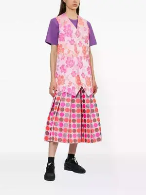 Comme Des Garçons Polka Dot Pleated Skirt