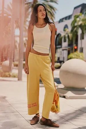 Electric & Rose Barrel Drawstring Pants - Yellow