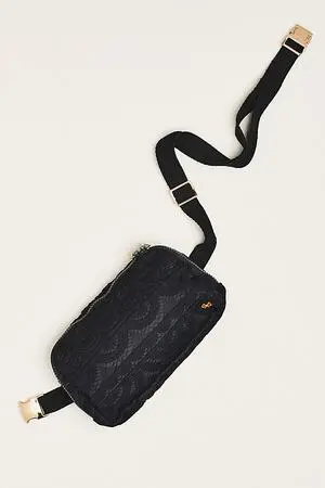 PQ SWIM Vanilla Lace Crossbody Bag - Black