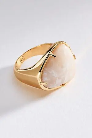 Ettika Solstice Ring With Reconstituted - Bone