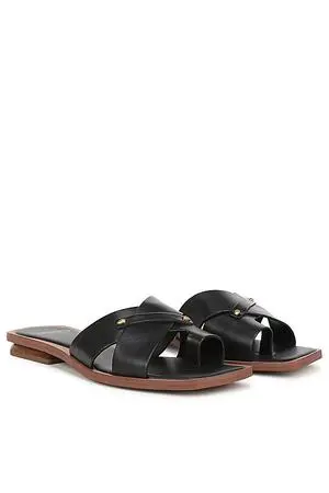Franco Sarto A-etta Toe-loop Slides - Black