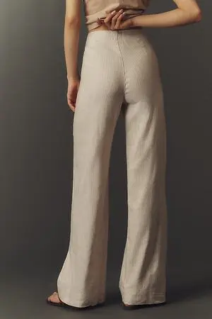 Joe's Jeans Linen Blend Stripe Trousers