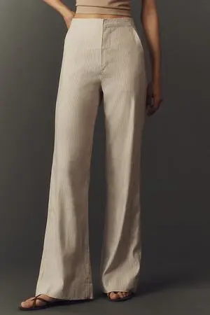 Joe's Jeans Linen Blend Stripe Trousers