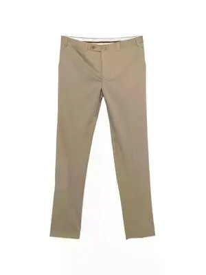 Canali Pressed-crease Straight-leg Trousers
