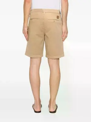 Jacob Cohen Logo Patch Straight Leg Shorts - Neutrals