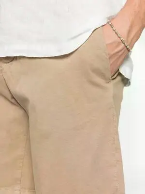 Jacob Cohen Logo Patch Straight Leg Shorts - Neutrals