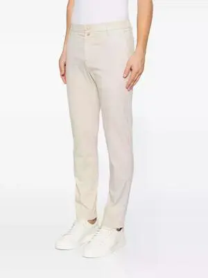 Jacob Cohen Logo-patch Button-fastening Trousers - Neutrals