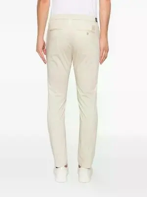 Jacob Cohen Logo-patch Button-fastening Trousers - Neutrals