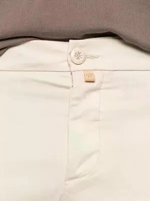 Jacob Cohen Logo-patch Button-fastening Trousers - Neutrals