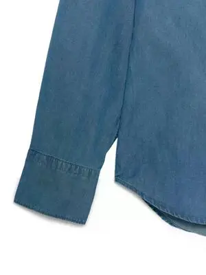 Canali Stone-wash Denim Shirt