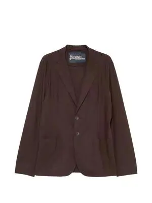 Herno Single-breasted Blazer - Brown
