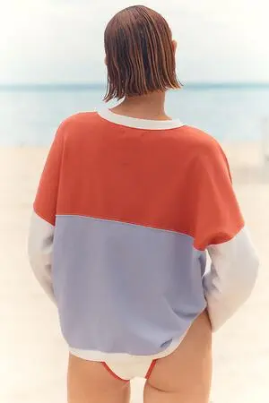 CELANDINE Cotton Blend Embroidered Sweatshirt