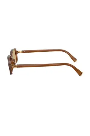Miu Miu Rectangular Sunglasses - Brown