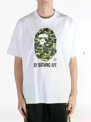 A BATHING APE Abc Camouflage-print T-shirt - White