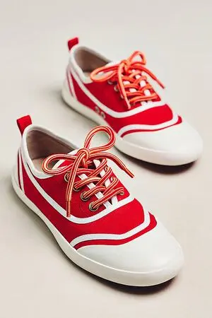 CECILIA NEW YORK Linda Textile Sneakers - Red