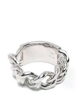 Tom Wood Large Id Chain-link Ring