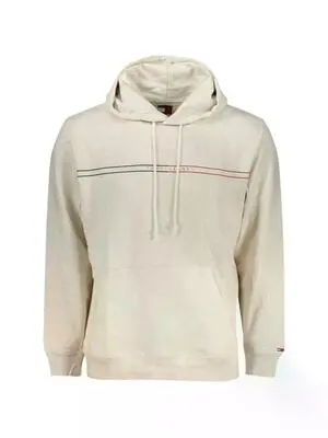 Tommy Hilfiger Logo-print Drawstring Hoodie - Neutrals