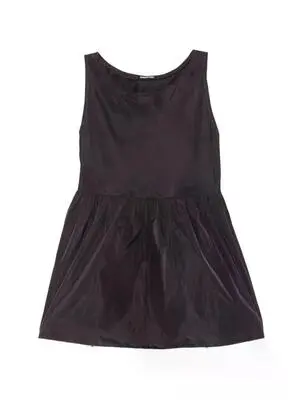 SUSANNE BOMMER Ribbon-tie Peplum Top - Black