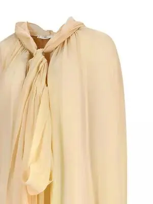 Blumarine Pleated-trim Cape
