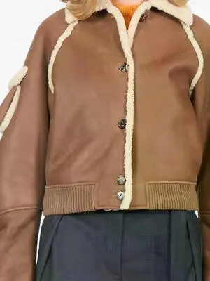 Loewe Shearling-trimmed Bomber Jacket