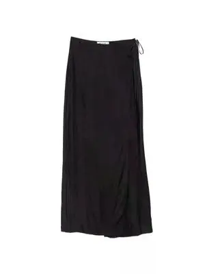 BLUGIRL Textured Wrap Skirt - Black