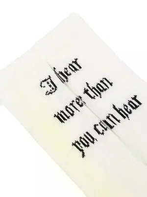 Undercover Slogan Socks