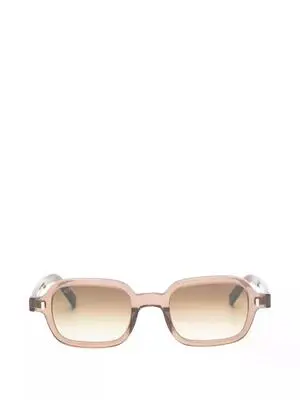 L.g.r Rectangle-frame Sunglasses - Brown