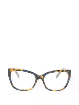 Longchamp Tortoiseshell Cat-eye Glasses - Blue