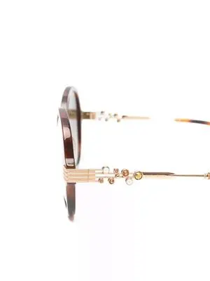 JIMMY CHOO Adria Round-frame Sunglasses