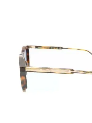 KYME Massimo Round-frame Sunglasses - Brown