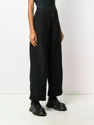 Y’s Pinstripe Wide-leg Trousers