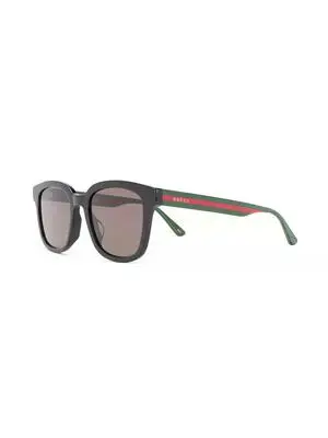 Gucci Rectangular Frame Sunglasses - Black