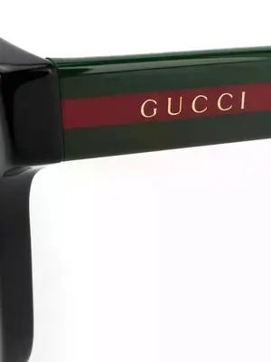 Gucci Rectangular Frame Sunglasses - Black