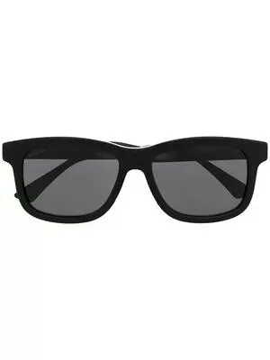 Gucci Web-stripe D-frame Sunglasses - Black