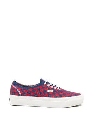 VANS Checkered Sneakers - Red