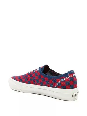 VANS Checkered Sneakers - Red