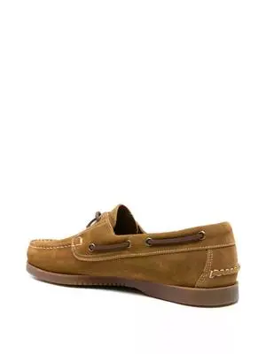 Paraboot Suede Boat Shoes - Brown