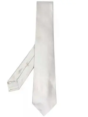 Kiton Satin Effect Tie - Grey