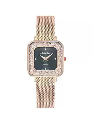 MATHEY TISSOT Gemina Crystal-embellished 28mm Watch - Black