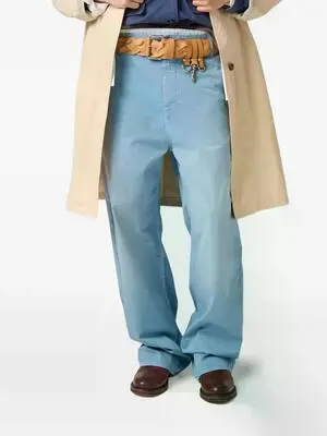 Miu Miu Garment-dyed Twill Trousers