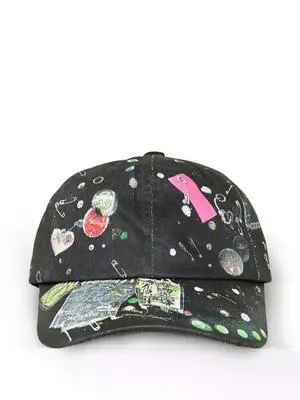 We11Done Trompe-l'oeil Printed Baseball Cap