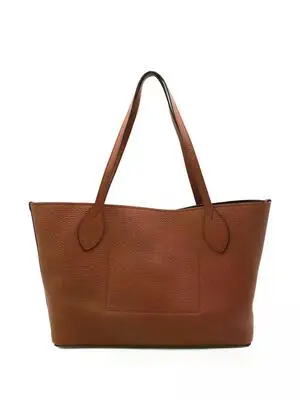 Mulberry Tree Leather Tote Bag - Brown