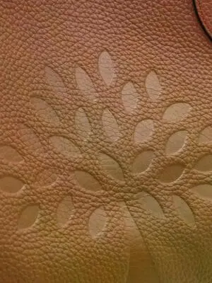 Mulberry Tree Leather Tote Bag - Brown