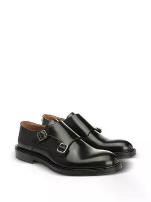 CORVARI Brushed-leather Double-monk Shoes
