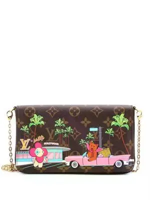 LOUIS VUITTON Felicie Pochette Limited Edition Vivienne Xmas Monogram Canvas