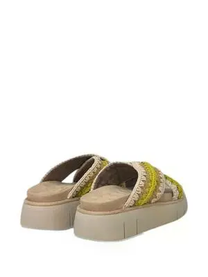 Mou Bounce Platform Sandals - Neutrals
