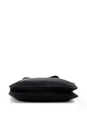 Prada Re-edition 2000 Double Zip Shoulder Bag Tessuto Small Crossbody Bag - Black