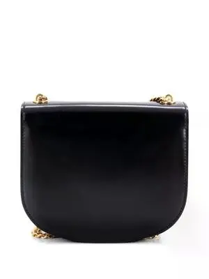 Celine Triomphe Besace Clea Chain Flap Bag - Black