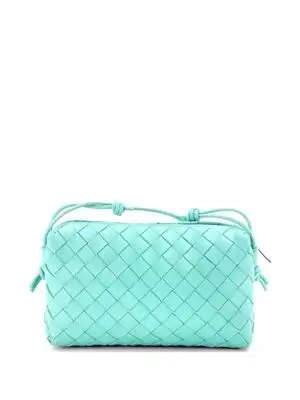 Bottega Veneta Loop Intrecciato Nappa Mini Crossbody Bag - Blue